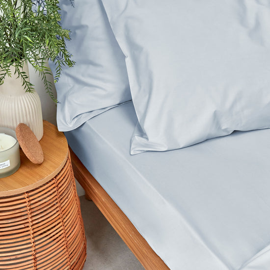 Pure Organic Cotton Fitted Sheets - 200 TC, Soft & Breathable - Christy