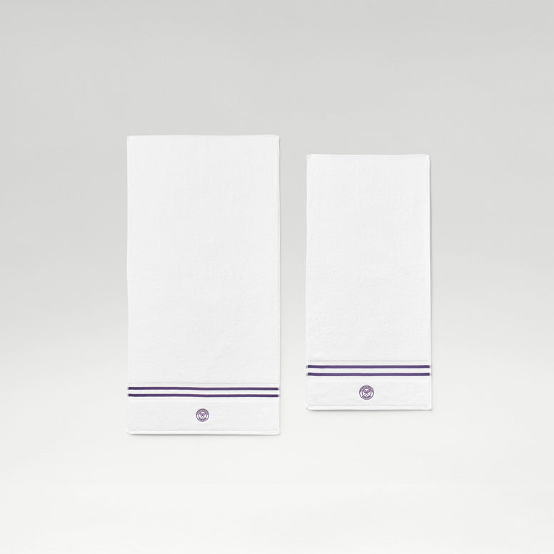Wimbledon Baseline Stripe Towel Pair – Christy
