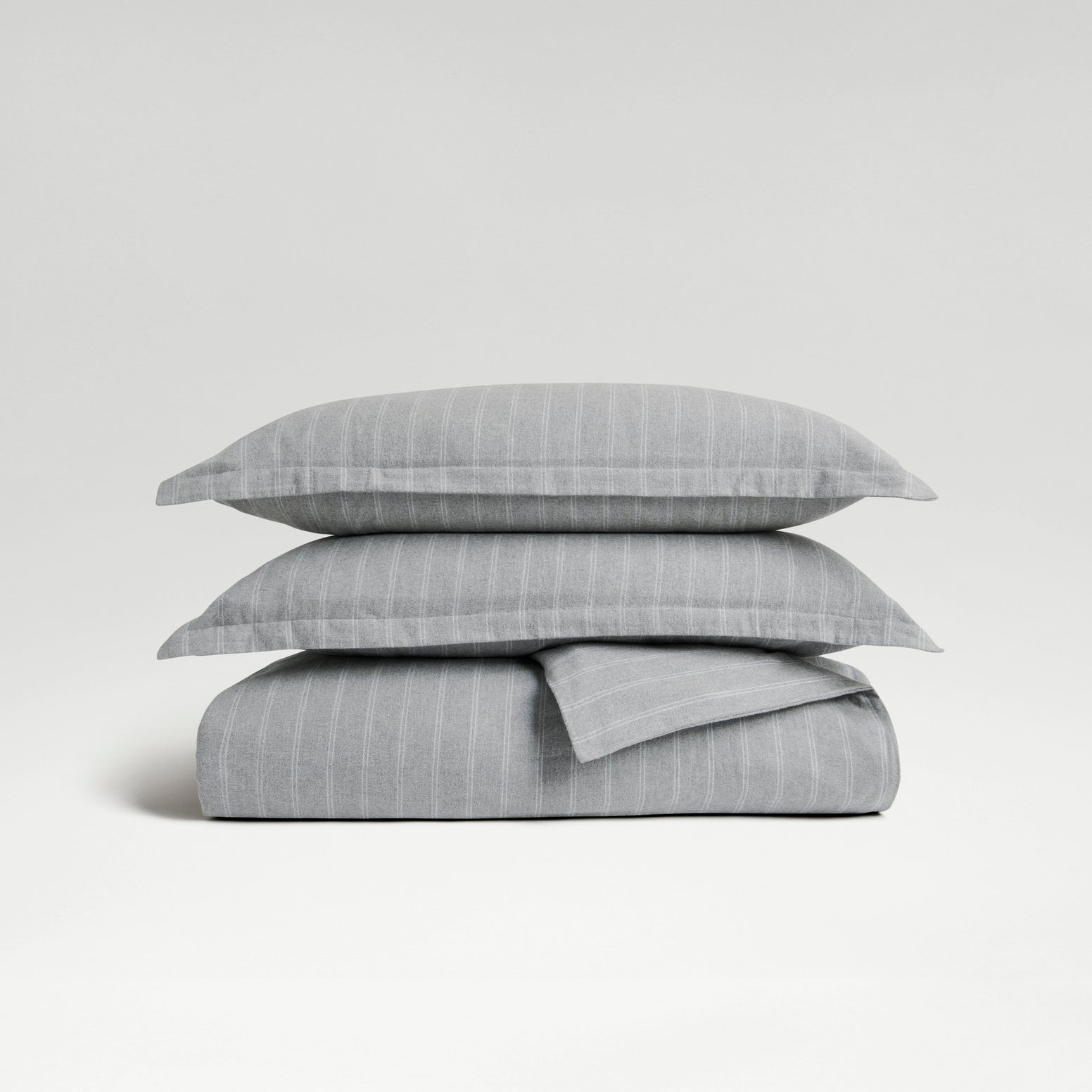 Flannel Stripe Duvet Set – Christy
