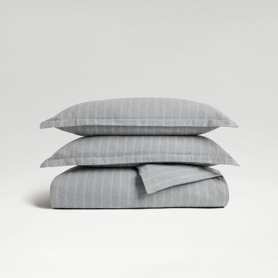 Flannel Stripe Duvet Set – Christy