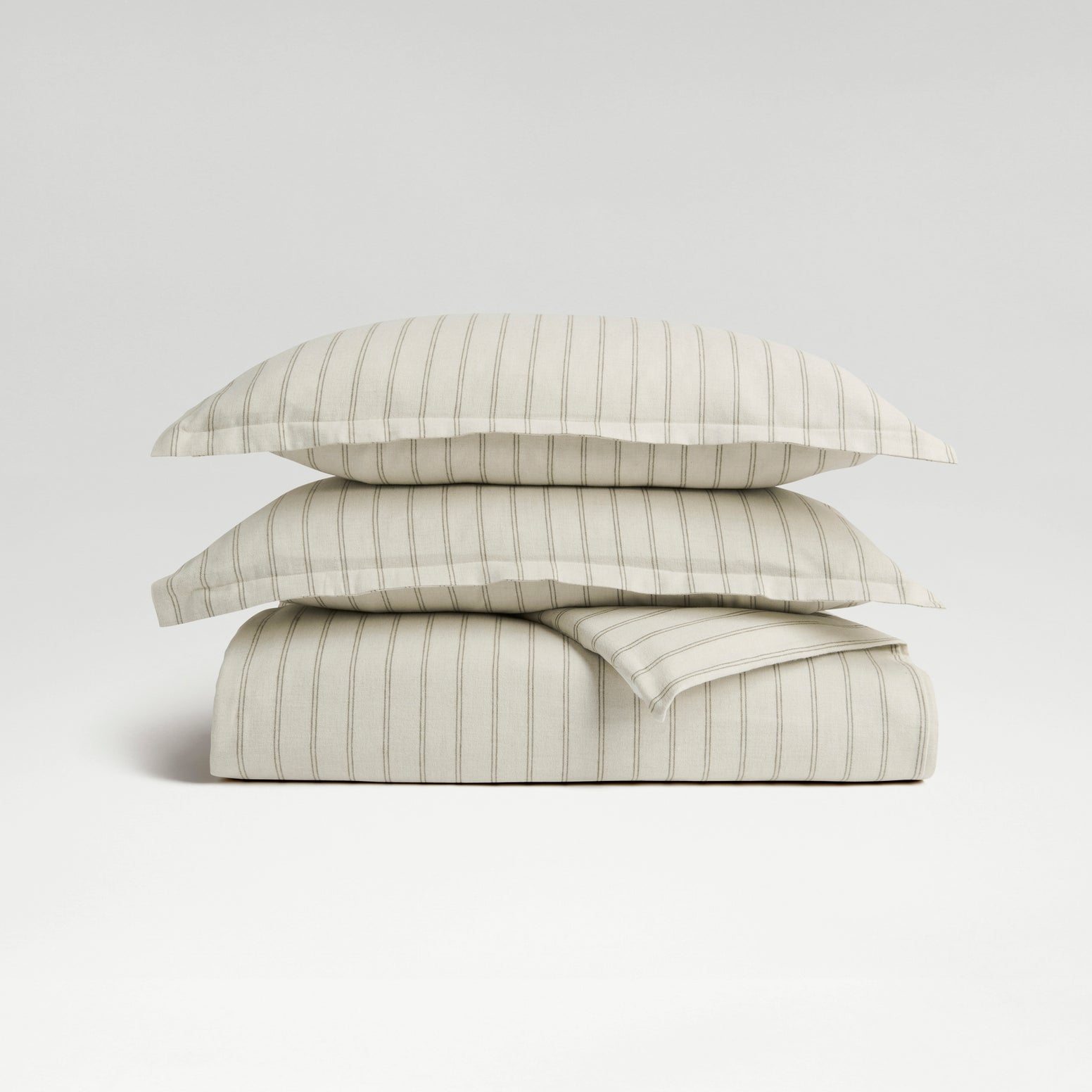 Flannel Stripe Duvet Set – Christy